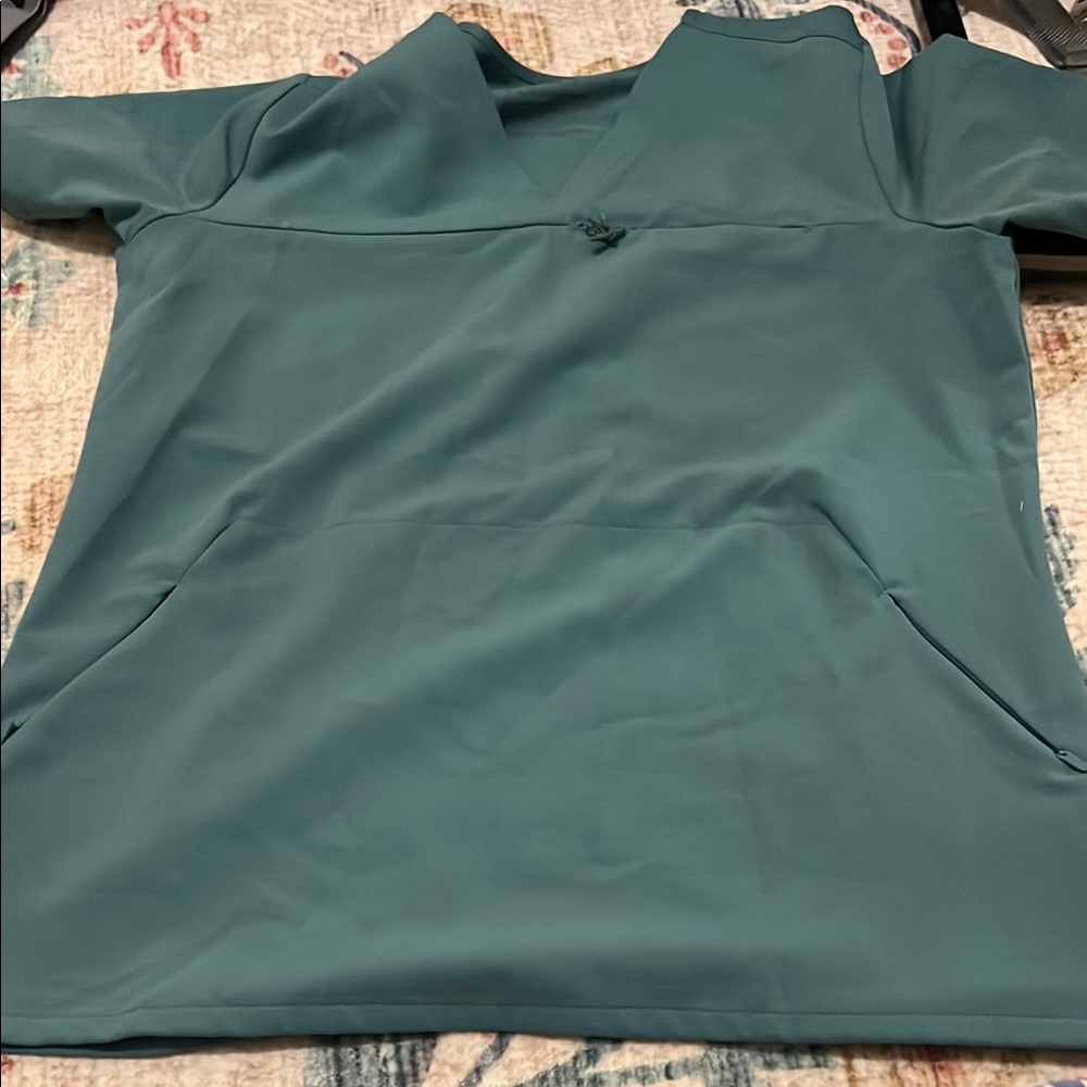 Figs Jade Green Scrub Top - Gem